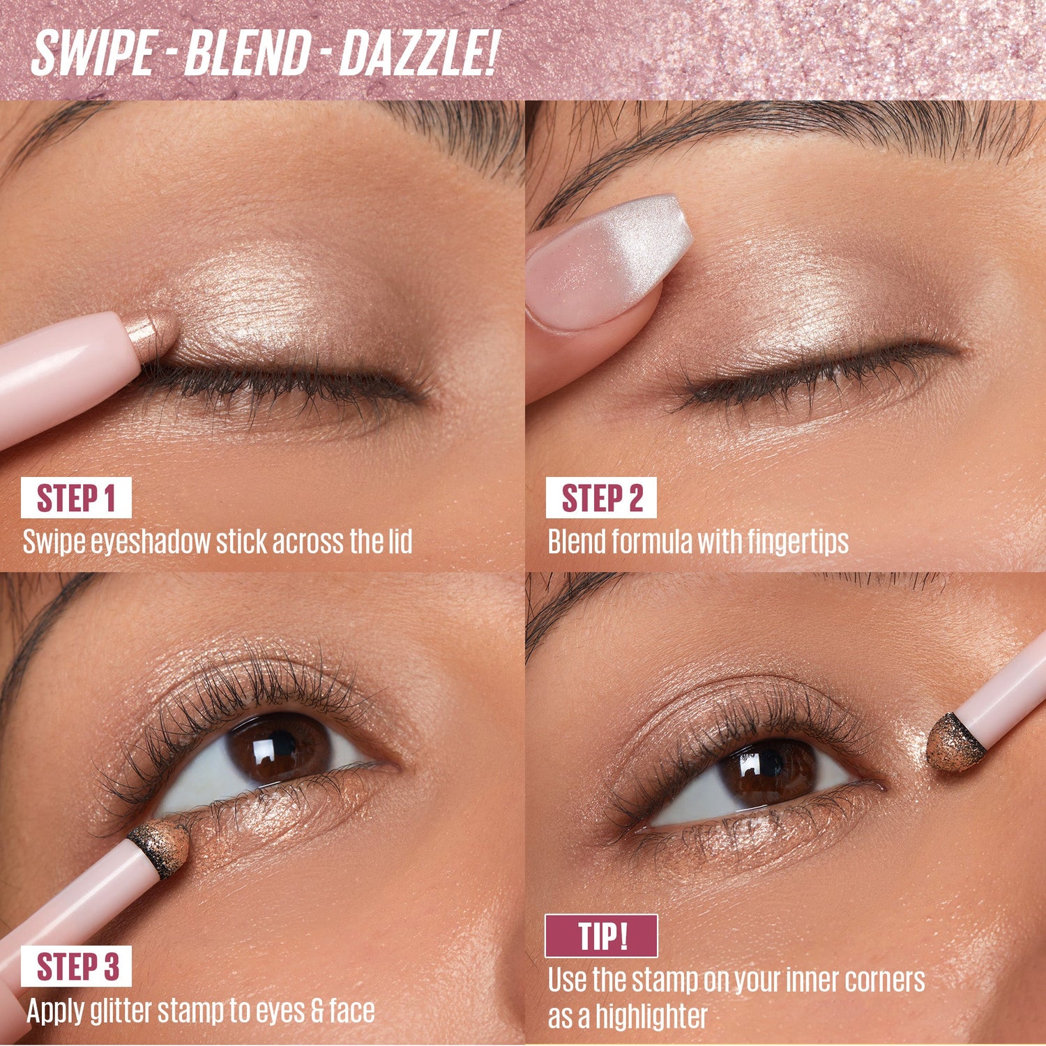 Kaja Wink Dazzle | Eyeshadow & Glitter Multi Stick – Kaja Beauty